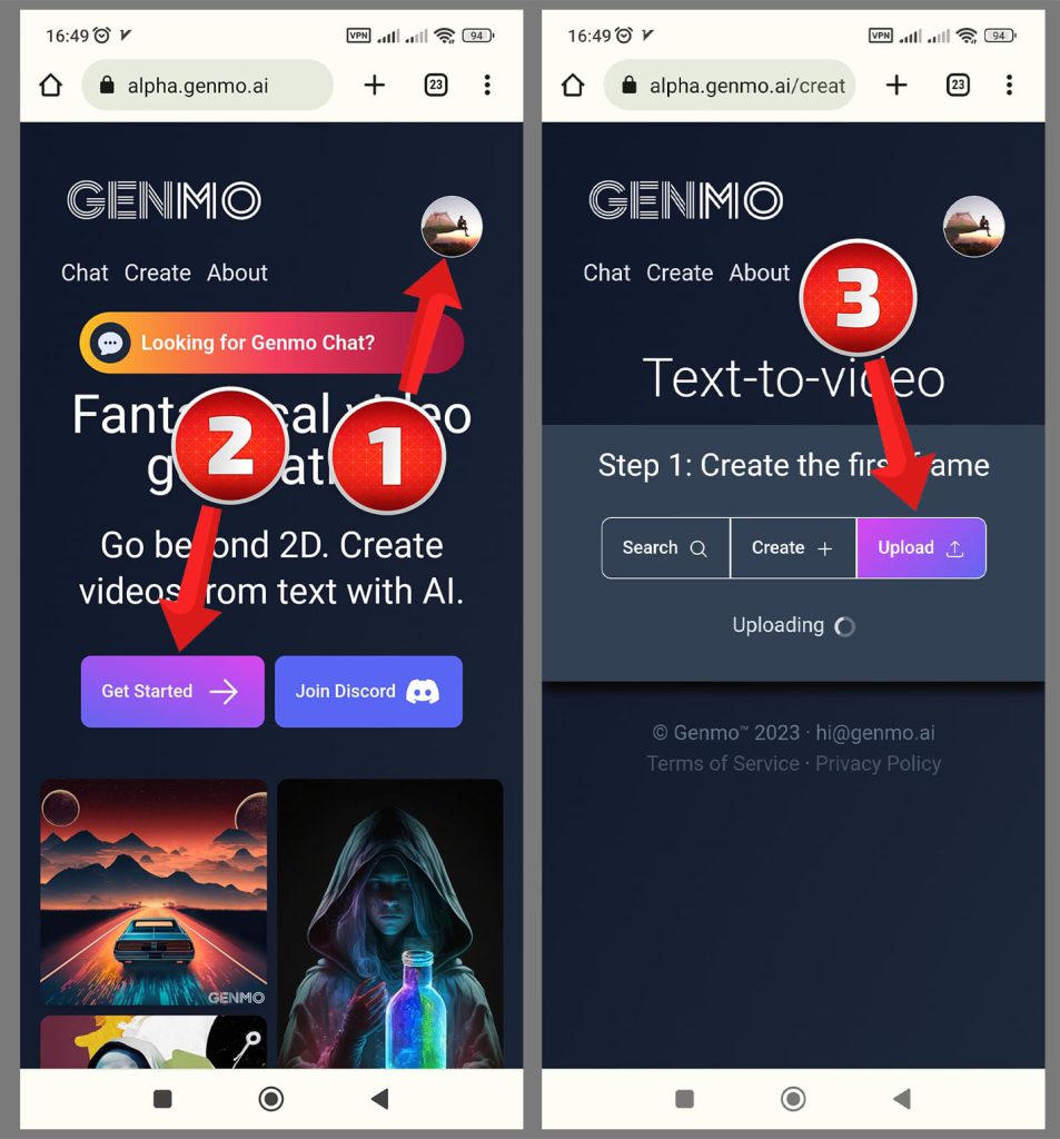 آموزش تبدیل عکس به ویدیو با هوش مصنوعی Genmo (شبیه Kaiber.ai) - ترفند سه